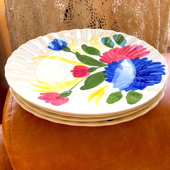 southern potteries | Dining | Two Blue Ridge Pottery Dinner Plates Hand ...